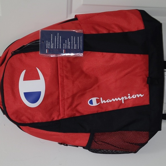 CHAMPION CORE BACKPACK | Accessories | Champion Core Backpack Red With ...